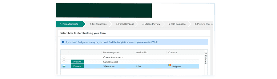 VEKA Forms - Wello Solutions | Best FSM Software